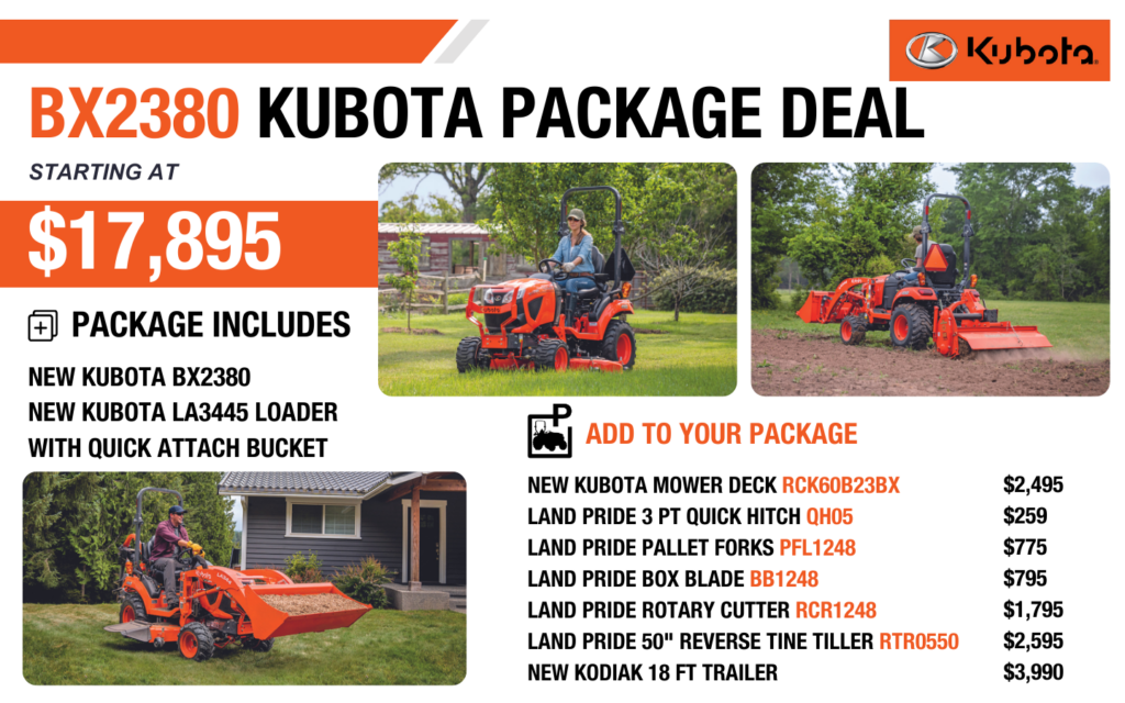 BX TRACTOR PACKAGES - Crown Power & Equipment